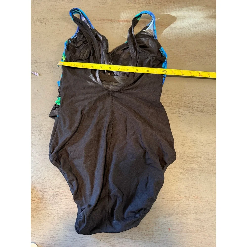 Longitude | Swim | Longitude Floral One Piece Swimsuit Black Blue Green ...